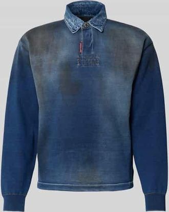 Dsquared2 Regular Fit Poloshirt in Denim-Optik