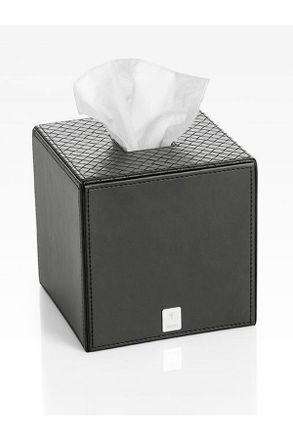 Joop Papierspender Joop! Bathline, Schwarz, Kunststoff, eckig, 13.3x13.3x13.3 cm, Badaccessoires, Waschplatzzubeh&ouml;r, Kosmetikdosen