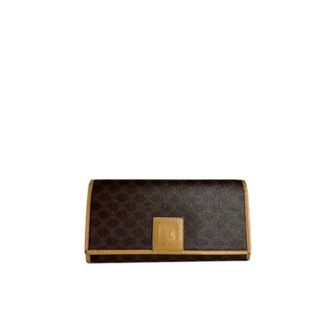 Celine Portefeuille Vintage Pre-owned - Femme - Pre-owned - Brun - Taille: ONE Size