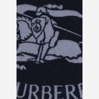 Burberry Cashmere Reversible Scarf - Blue
