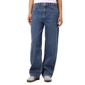Noisy May NMALEXA NW REG Jeans FO055MB Noos Femme Jean Bleu W30L34 100% Coton Loose Fit