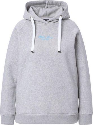 Ulla Popken Sweatshirt Hoodie Schriftmotiv Kapuze Langarm