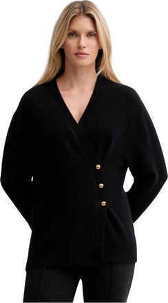 Isabelle Blanche Cardigan boutonn&eacute; col en V - Femme - Pulls - Noir - Taille: 36 FR