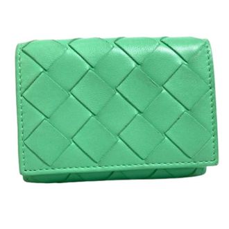 Bottega Veneta Portefeuille Vintage Tri-fold Pre-owned - Femme - Pre-owned - Vert - Taille: ONE Size