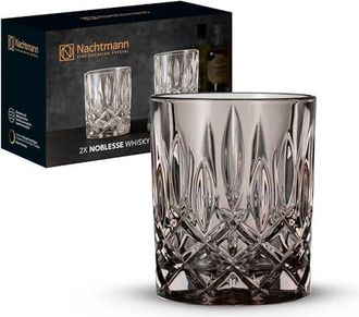 Nachtmann 2-teiliges Whisky Gläser Set, 295 ml, Taupe, Noblesse, 104242, Tumbler aus Kristallglas, Whiskygläser spülmaschinenfest