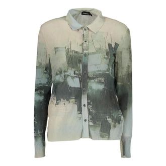Desigual Femme, Blouses et Chemises, Multicolore, Taille: 38 FR Roterdam Patterned Long-Sleeved Shirt