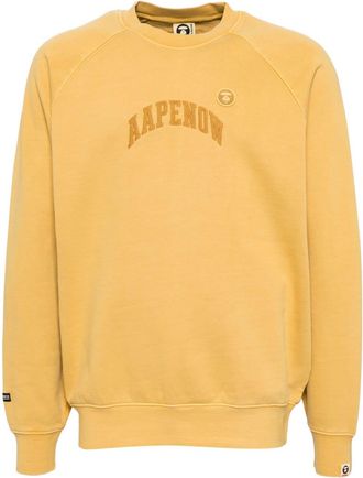 Aape By A Bathing Ape Pullover mit Logo-Patch - Gelb
