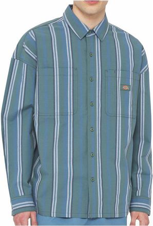 Dickies HERRENHEMD GLADE SPRING SHIRT LS VRTICL YD BLAU