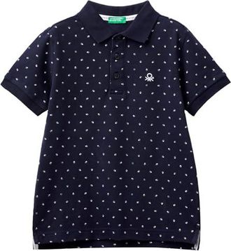 Benetton Polo M/M 38yvc301c, Bleu 63 l, M Garçon