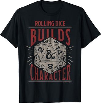 Dungeons & Dragons Rolling Dice Builds Character T-Shirt