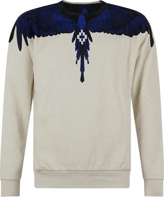 Marcelo Burlon Rundhals-Sweatshirt - - Sweatshirts & Hoodies - Herren - Beige - L