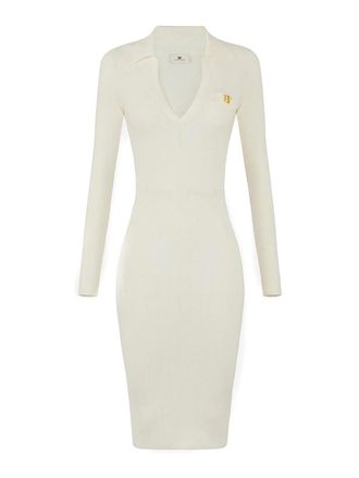 Elisabetta Franchi Maxikleid - Wei&szlig;