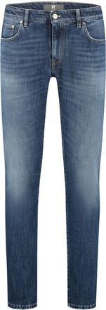Pantaloni Torino Jeans mit Logo-Patch - Blau