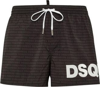 Dsquared2 Homme, Maillots de bain, Noir, Taille: 2XL Maillots de bain noir et blanc Ss25