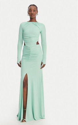 Just Cavalli Abendkleid 80PAO922 J0253 Gr&uuml;n Slim Fit