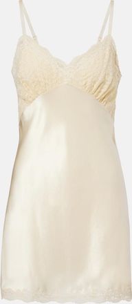 Saint Laurent Robe nuisette en satin de soie