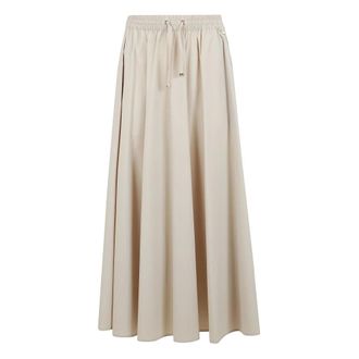 Herno Femme, Jupes, Beige, Taille: 36 FR Jupe longue l&eacute;g&egrave;re avec taille &eacute;lastique
