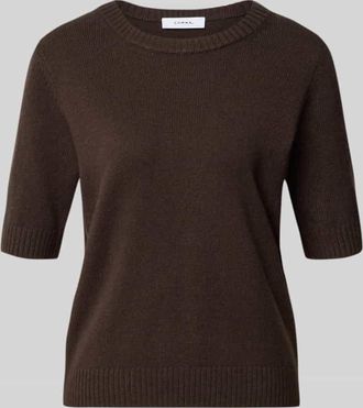 Comma Pullover aus Baumwoll-Mix in Feinstrick-Optik