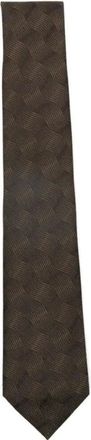 Emporio Armani Homme, Accessoires, Brun, Taille: ONE Size Cravate Jacquard en Pure Soie