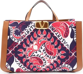 Valentino Garavani Femme, Sacs, Multicolore, Taille: ONE Size VLogo Signature Bandana-Print Tote Bag