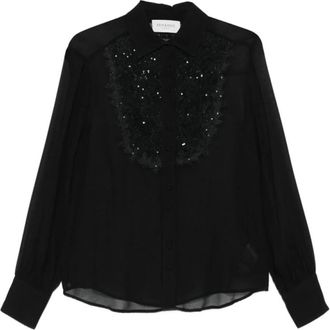 Ermanno Scervino Damen, Blusen & Hemden, Schwarzk, SGröße