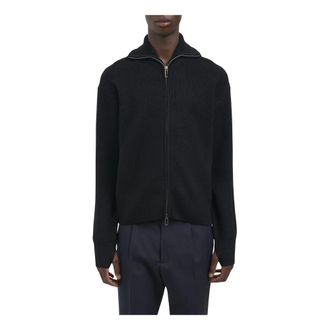 Paolo Pecora Strickjacke aus schwerer Wolle - - Knitwear - Herren - Schwarzk - L