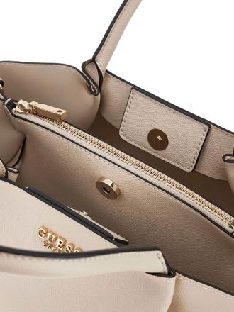 Guess Womens Satchel Bag Off White Polyurethane - Satchel-Bags