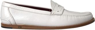 Dolce & Gabbana Klassische Loafer aus Leder - - Shoes - Herren - Wei&szlig; - 41 EU