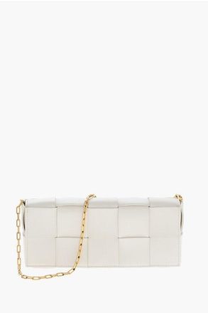 Bottega Veneta Braided Leather Rectangular Bag with Chain Gr&ouml;&szlig;e Unica