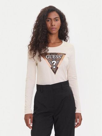 Guess Bluse W5BI75 J1314 Beige Regular Fit