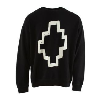 Marcelo Burlon Homme, Sweatshirts et sweats &agrave; capuche, Noir, Taille: XL Tempera Cross Over