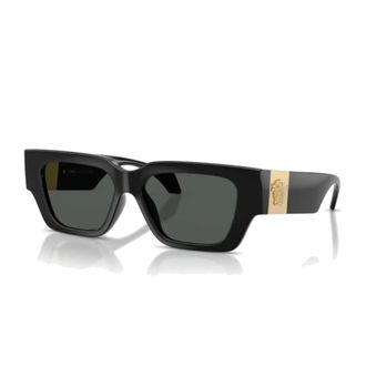 Versace Eckige Sonnenbrille - - Accessories - Damen - Schwarzk - 53 MM
