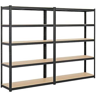 Yaheetech 2 x Etagères de Garage Charge Lourde 180 x 120 x 45 cm Rayonnage/Etagère de Rangement pour Atelier/Salon/Entrepôt Métal Galvanisé Réglable Résistant 8