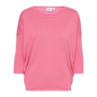 Saint Tropez Pull R-Neck en Chateau Rose - Femme - Pulls - Rose - Taille: 42 FR