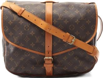 Louis Vuitton sac porté épaule Saumur 35 - Marron