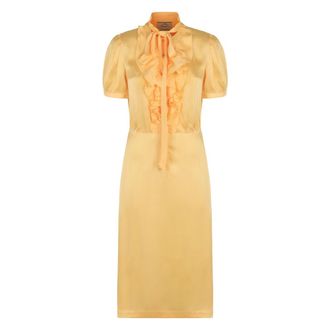 Prada Damen, Kleider, Gelb, XSGr&ouml;&szlig;e