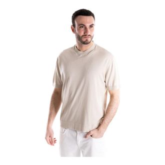 Paolo Pecora Rundhals-T-Shirt - - Knitwear - Herren - Beige - XL
