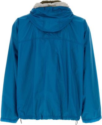 Loewe Mens Blue Tech Fabric Anorak Exterior: Nylon Polyurethane Giacche E Gilet Jacket