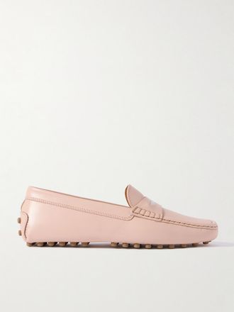 Tod's Gommino Loafers Aus Leder Mit Verzierung - Pink