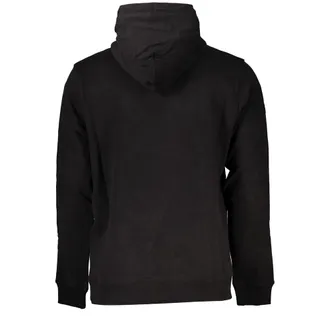 Tommy Hilfiger Logo-Embroidered Cotton Hoodie - Black