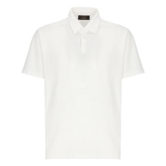 Zanone Homme, Tops, Blanc, Taille: 2XL Polo Ice Cotton