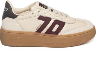 Back70 Plateau-Sneaker aus Leder - - Shoes - Damen - Wei&szlig; - 40 EU