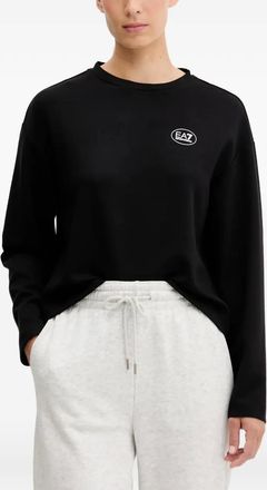 Emporio Armani sweat à logo imprimé - Noir