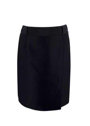 Gucci Black Silk Blend Midi Skirt Size XXS