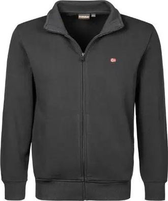 Napapijri Herren Sweatjacke schwarz Baumwolle unifarben