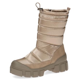 Caprice Damen Winterstiefel mit Absatz Climotion Gefüttert Plateau Weite G, Braun (Mud Comb), 39 EU
