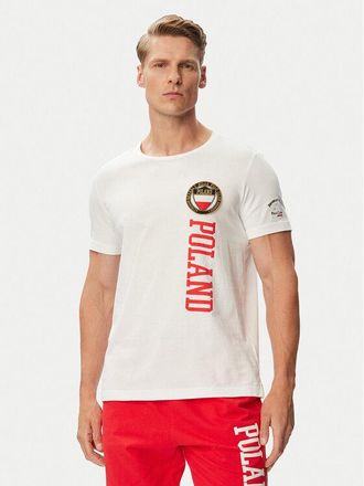 Beverly Hills Polo Club T-Shirt F-SS26M-TS0005 POL Wei&szlig; Regular Fit
