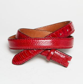 Reptiles House Julie - Straußengürtel - Rot