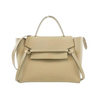 Celine Pre-owned Belt Calfskin Handbag - - Pre-owned - Damen - Beige - ONE SIZE