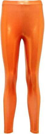 Alessandra Rich Leggings aus Lamé-Jersey